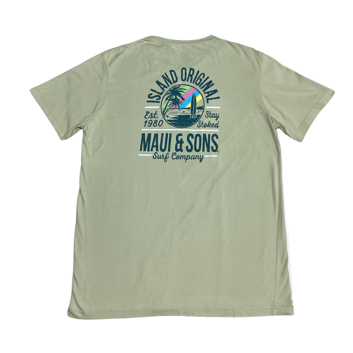 MAUI AND SONS ROUND NECK MENS - MASAW400143LME – The Rail PH